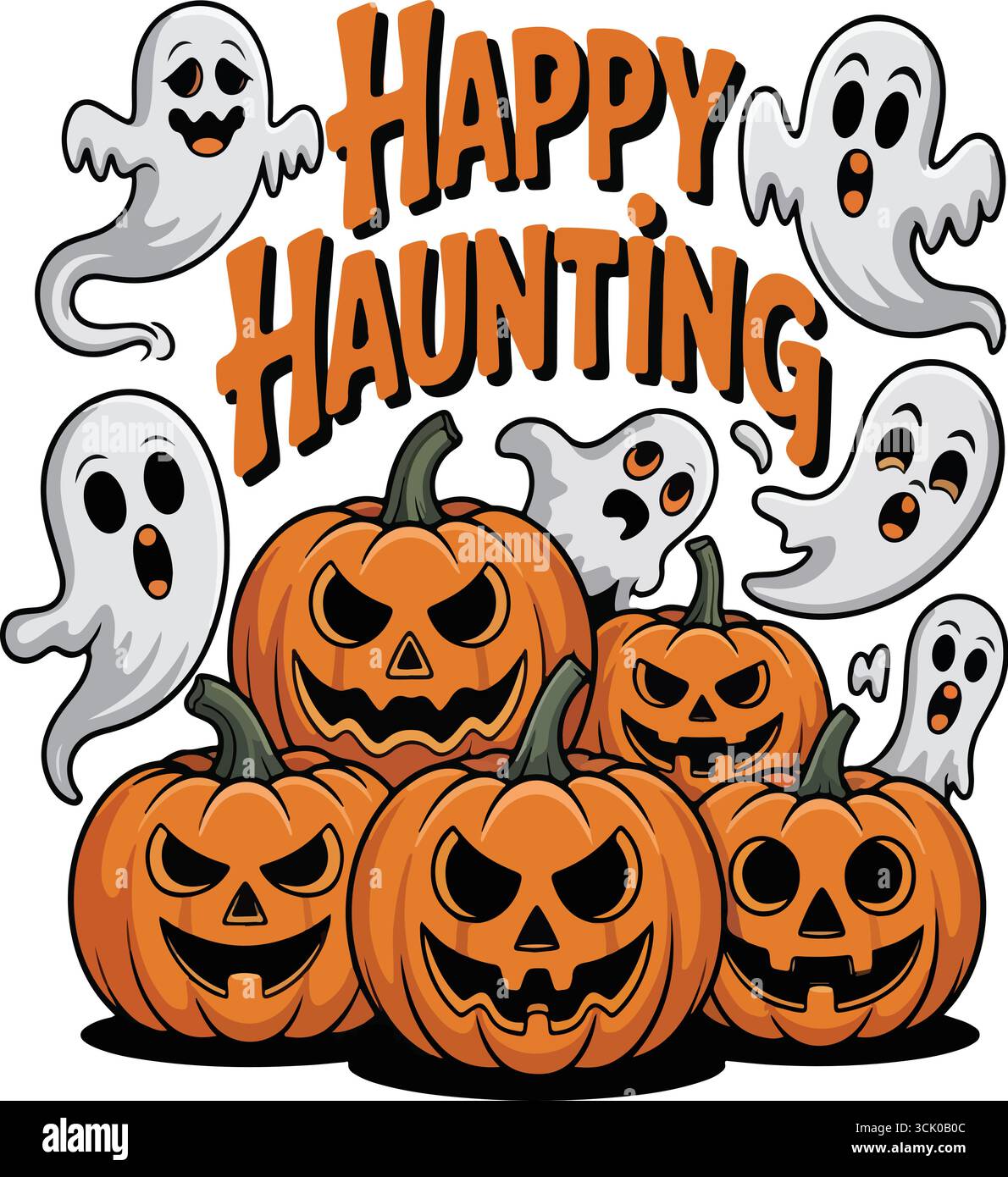 Haunted house cartoon web Stock Vector Images - Alamy