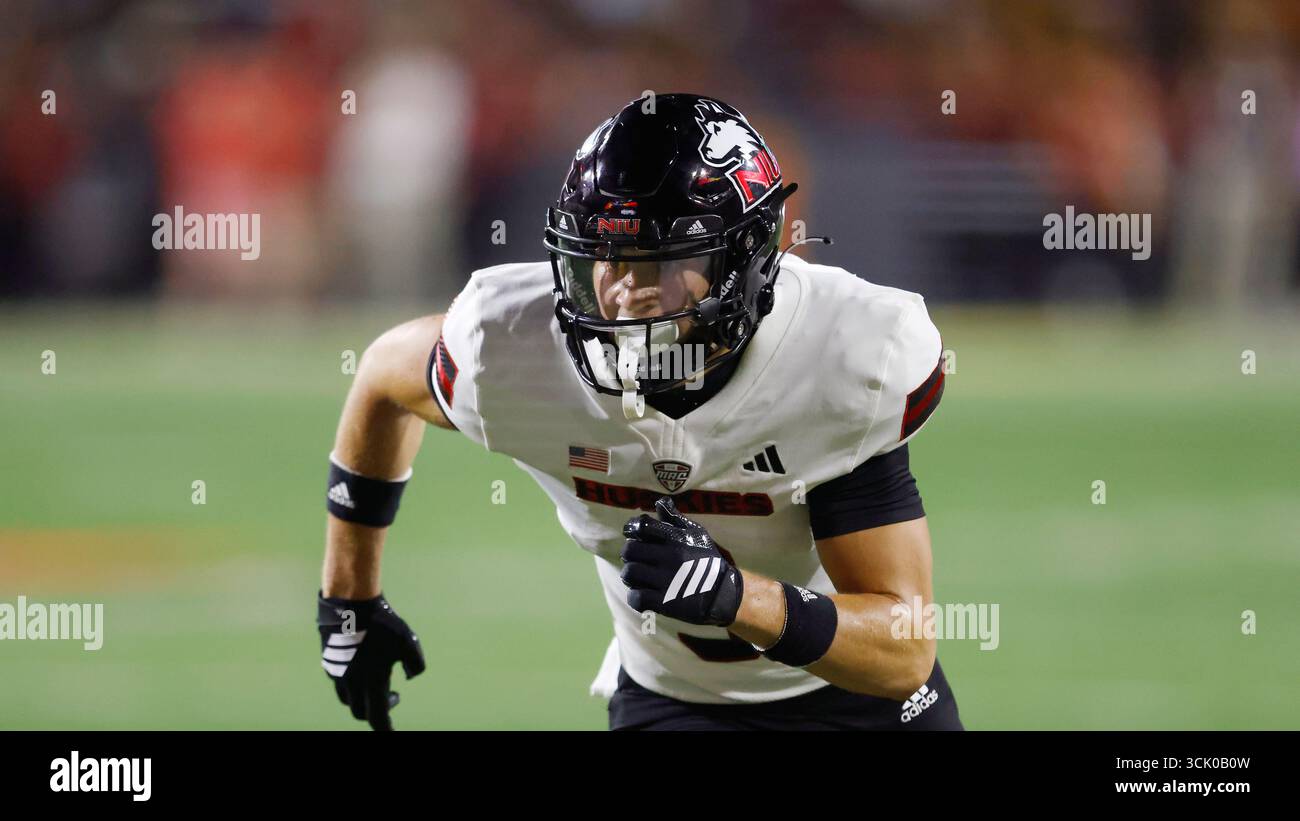 Northern Illinois wide receiver George Dimopoulos (9) during an NCAA ...