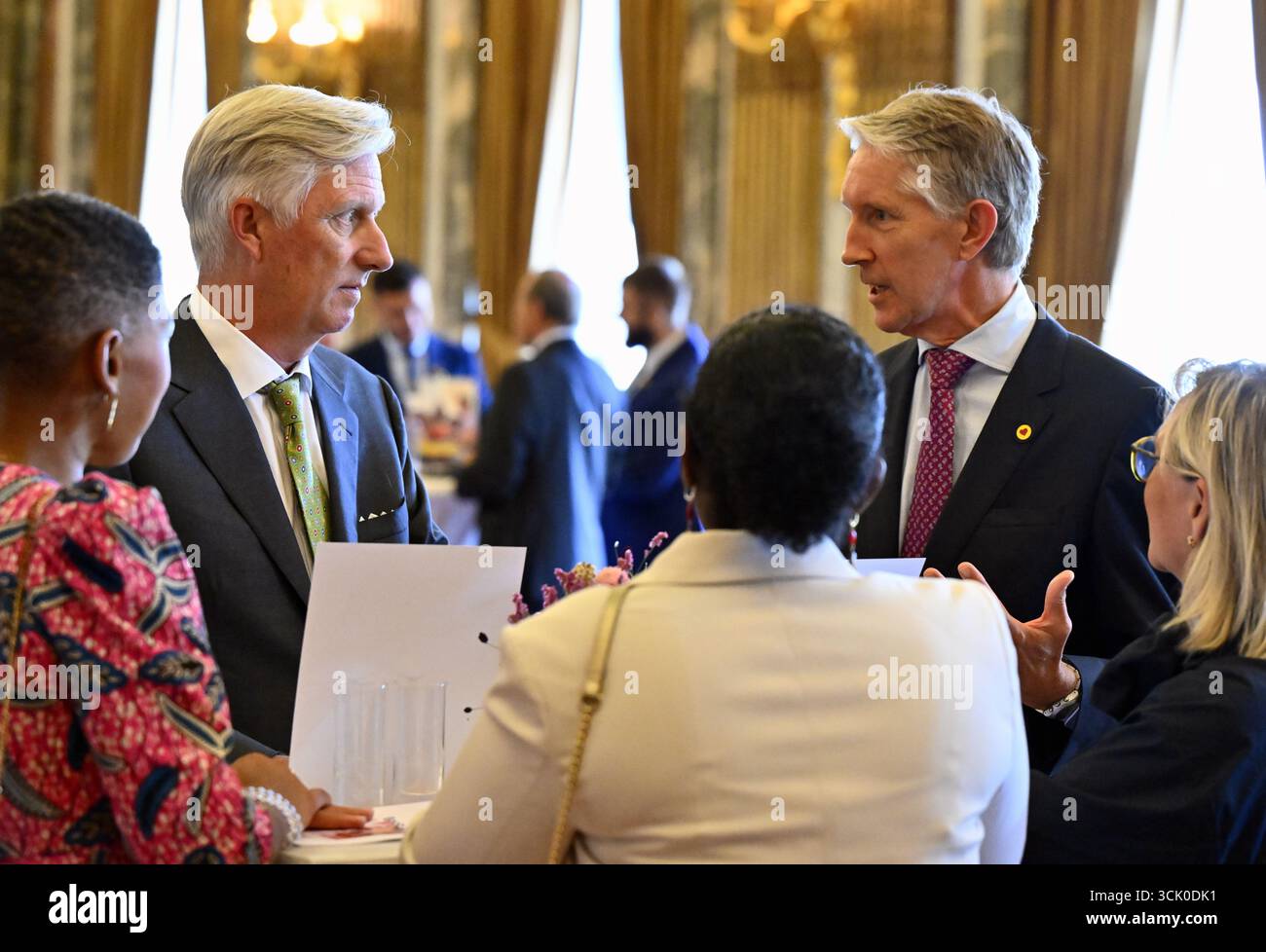 King Philippe - Filip of Belgium and Marc Durnholz pictured during a ...