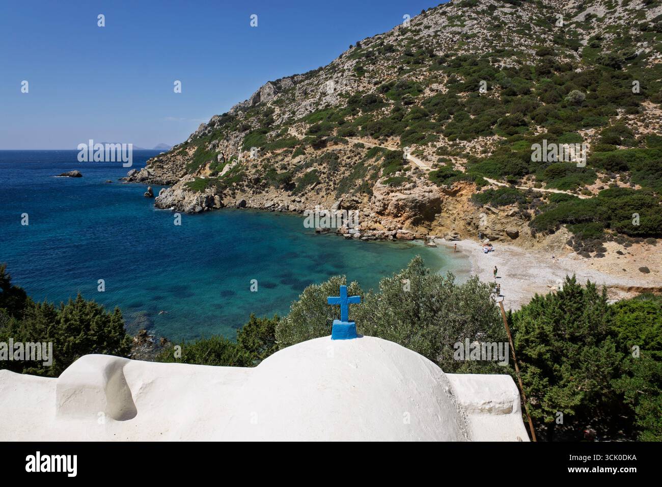 Kimisi Beach on Lipsi Island Stock Photo - Alamy