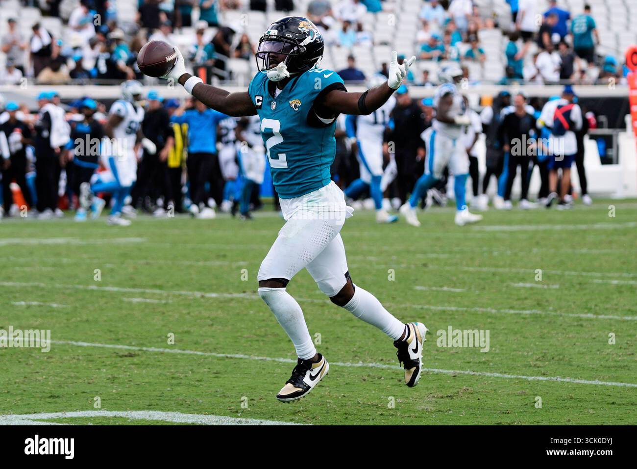 Jacksonville Jaguars cornerback Jourdan Lewis (2) celebrates after ...