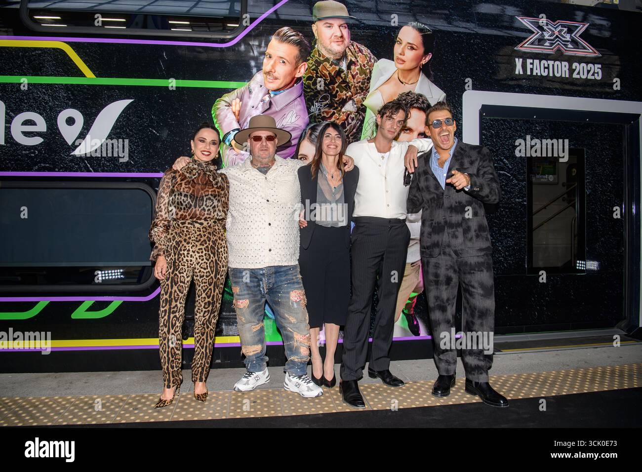 Milano, Italy. 09th Sep, 2025. I giudici di X Factor, Paola Iezzi, Jack ...