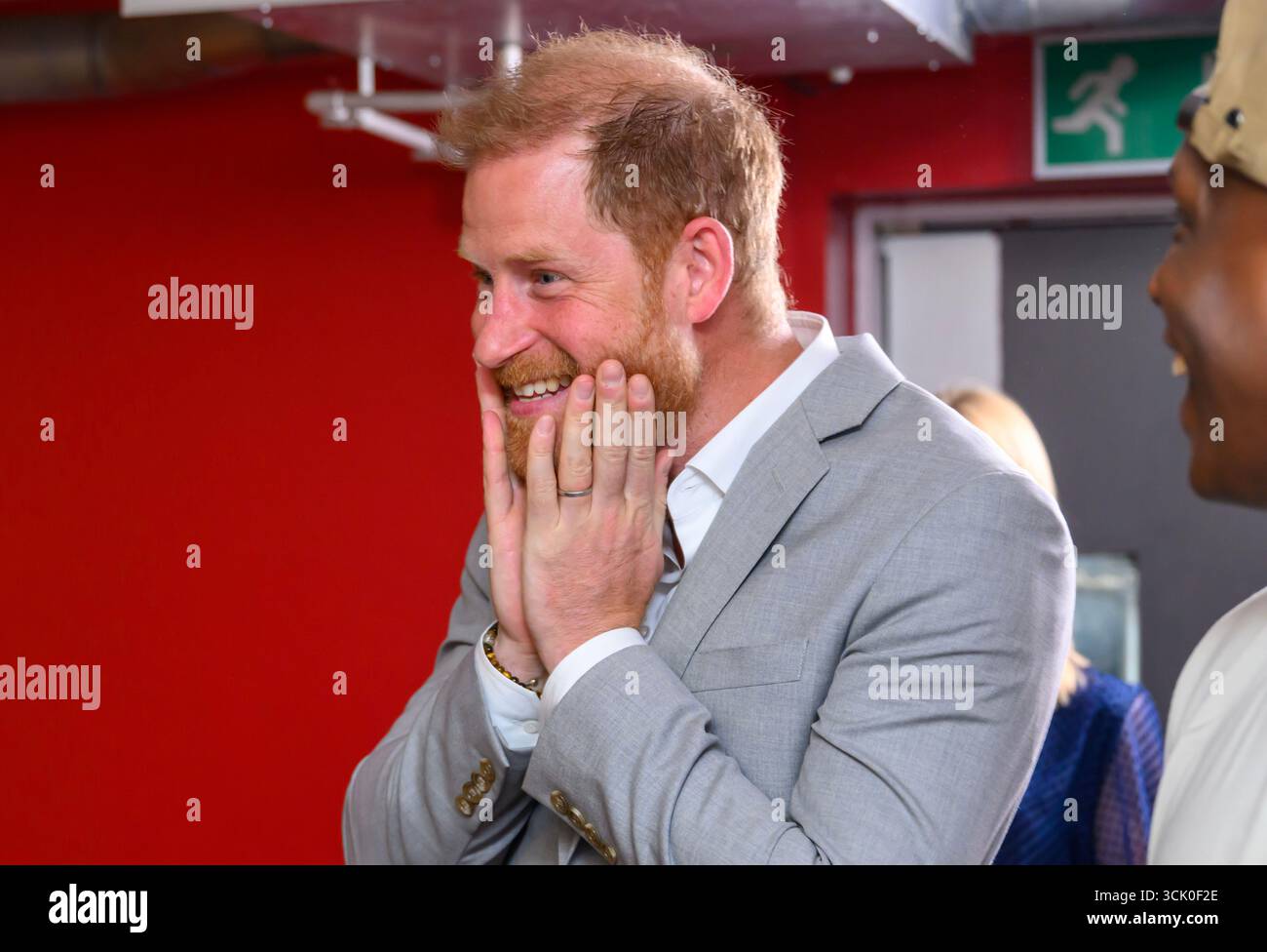 The Duke of Sussex during a visit to the Community Recording Studio ...