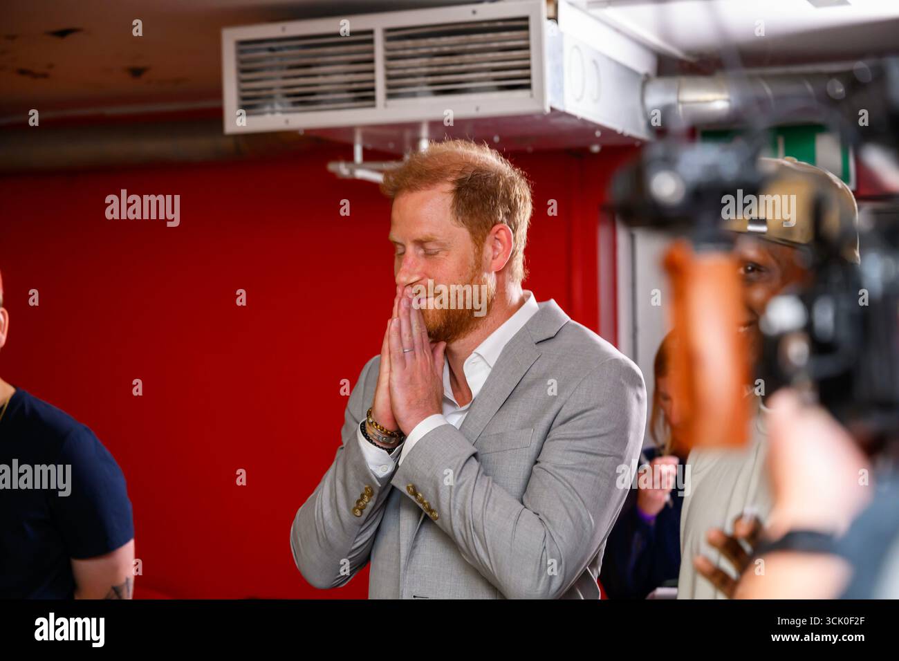 The Duke of Sussex during a visit to the Community Recording Studio ...