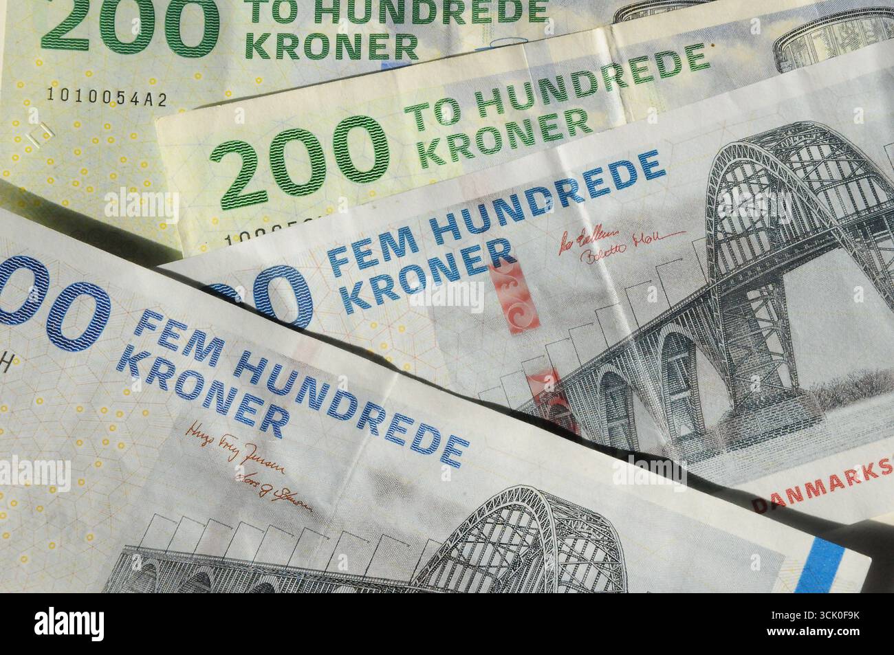 Copenhagen/ Denmark/09 SEPTEMBER 2025/Danish kroner notes or bills ...