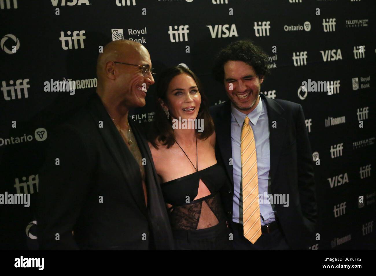 Dwayne Johnson, Emily Blunt, and Benny Safdie attend the Toronto International Film Festival ...