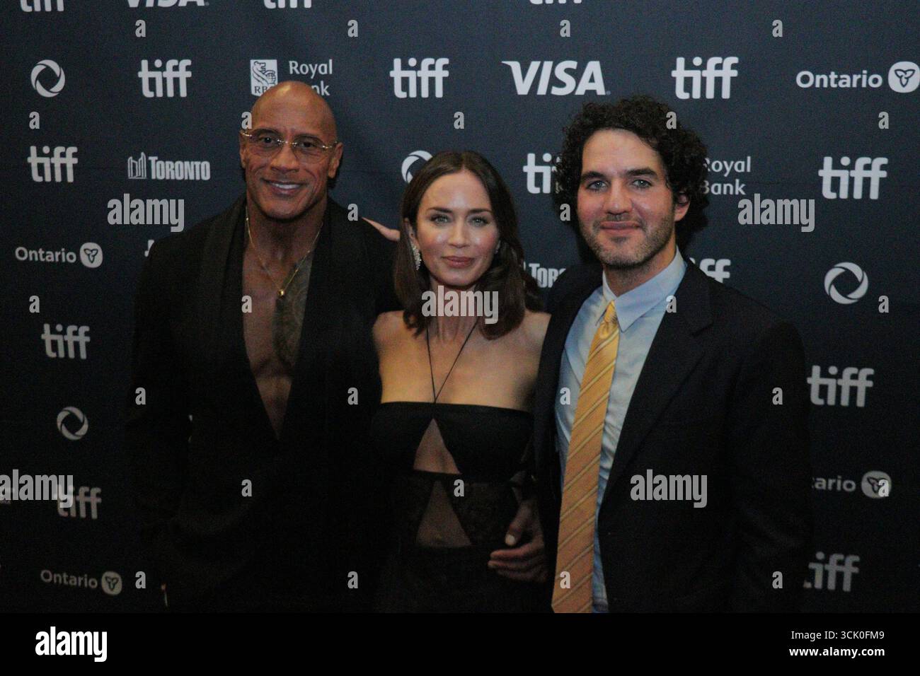 Dwayne Johnson, Emily Blunt, and Benny Safdie attend the Toronto ...