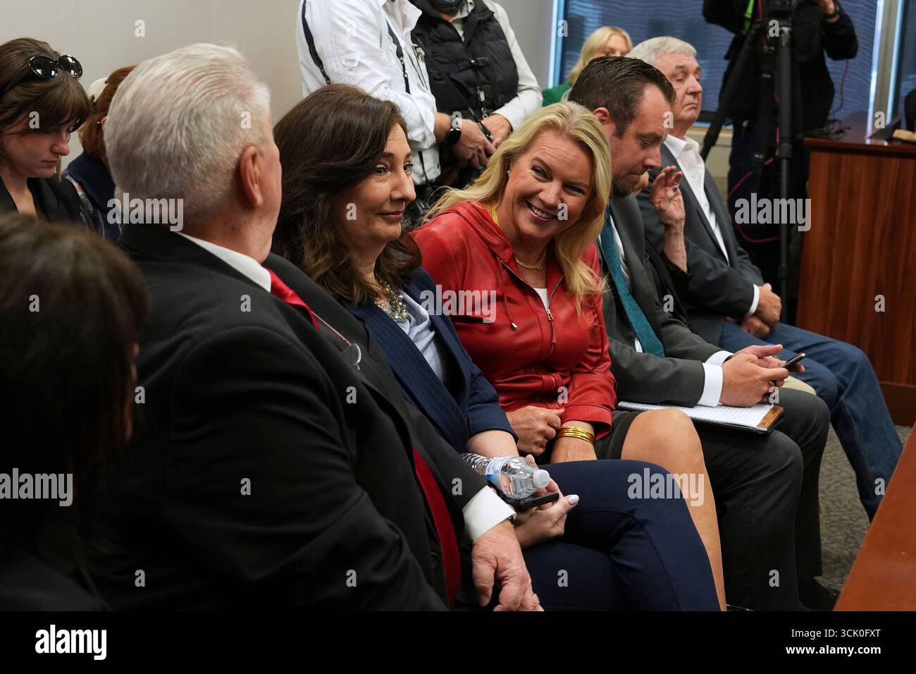 Clifford Frost, from left, Amy Facchinello, Meshawn Maddock, an ...