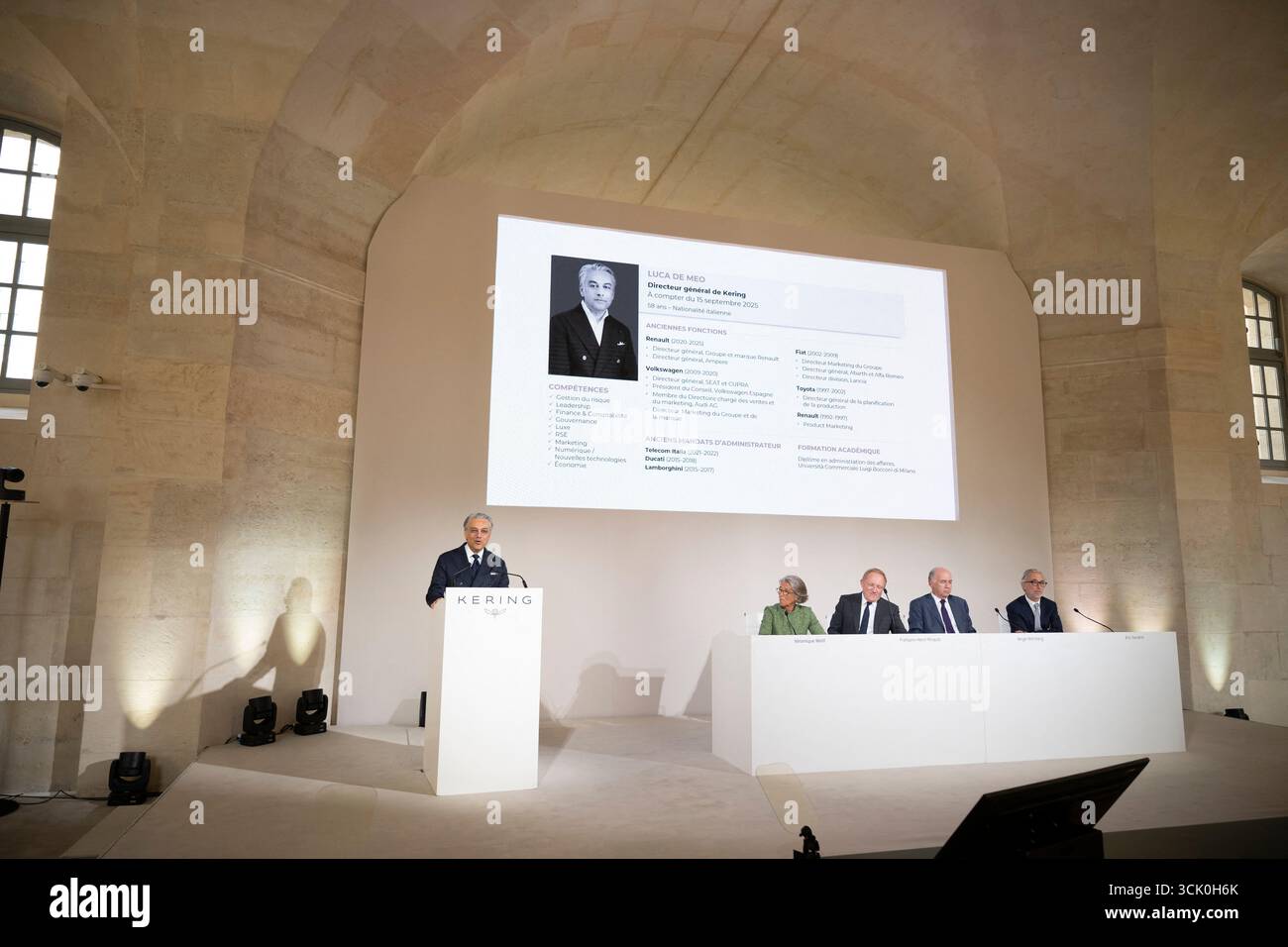 Kering board chairman Francois-Henri Pinault and Kering newly appointed ...