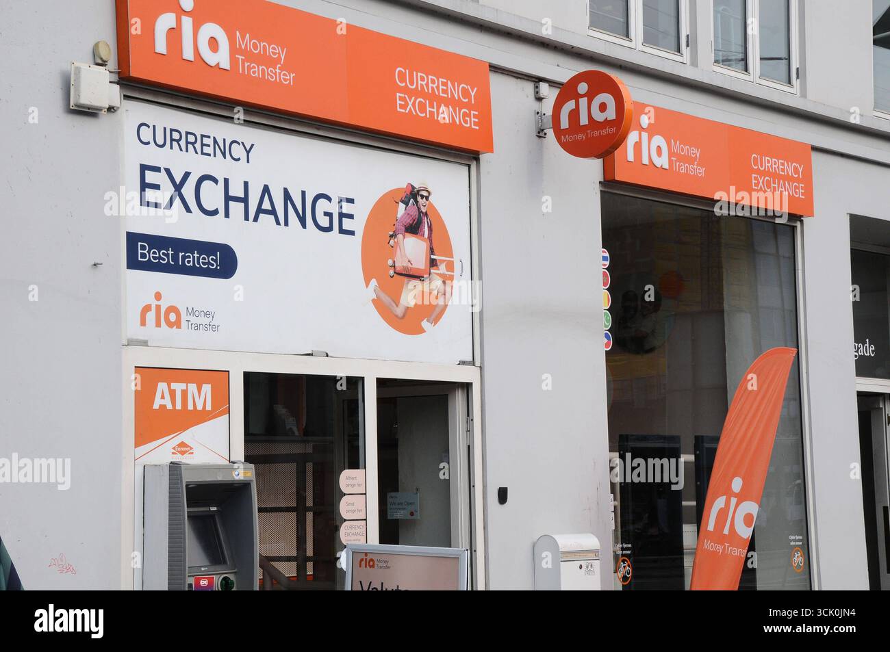 Copenhagen/ DenmarK/9TH.SEPTEMBER 2025/RIA money transfer and currency ...