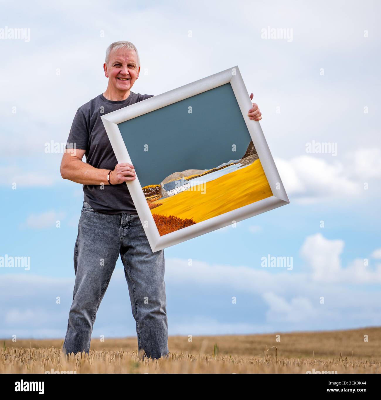 East Lothian, Scotland, UK, 9th September 2025. Artist Ian Darling ...