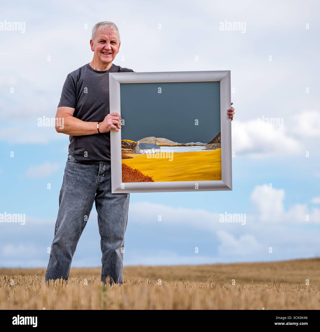 East Lothian, Scotland, UK, 9th September 2025. Artist Ian Darling ...