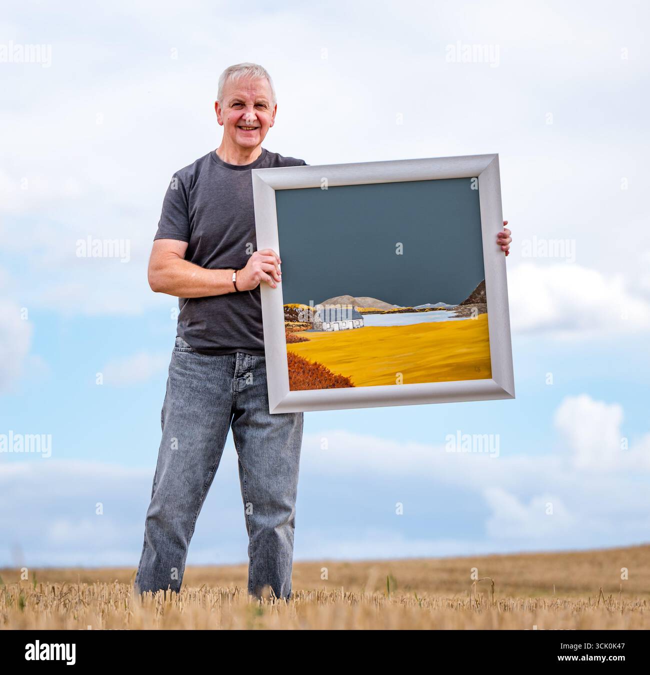 East Lothian, Scotland, UK, 9th September 2025. Artist Ian Darling ...