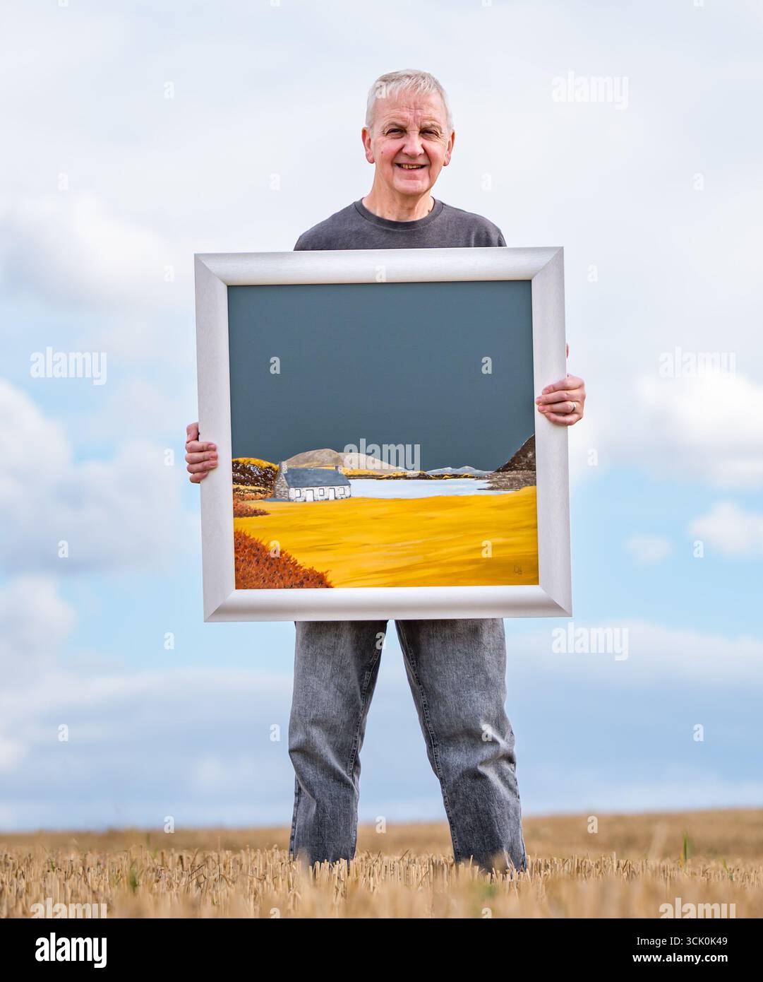 East Lothian, Scotland, UK, 9th September 2025. Artist Ian Darling ...