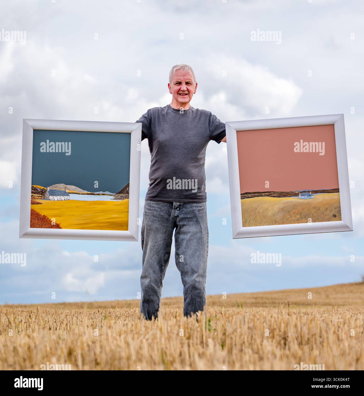 East Lothian, Scotland, UK, 9th September 2025. Artist Ian Darling ...