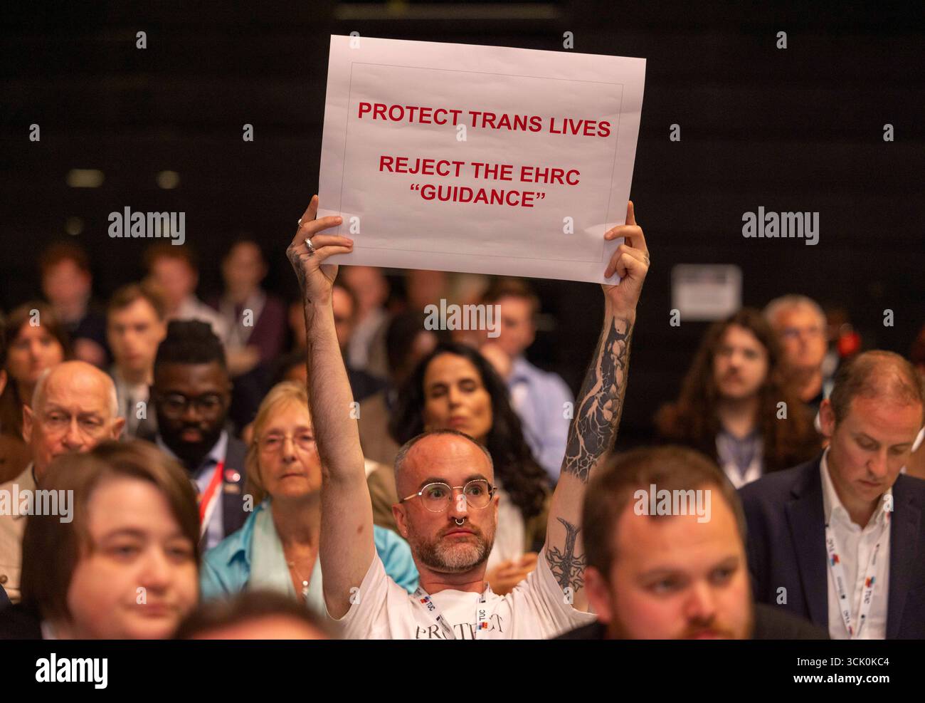 London, UK. 9th Sep, 2025. Pro Trans Lives poster Bridget Phillipson ...