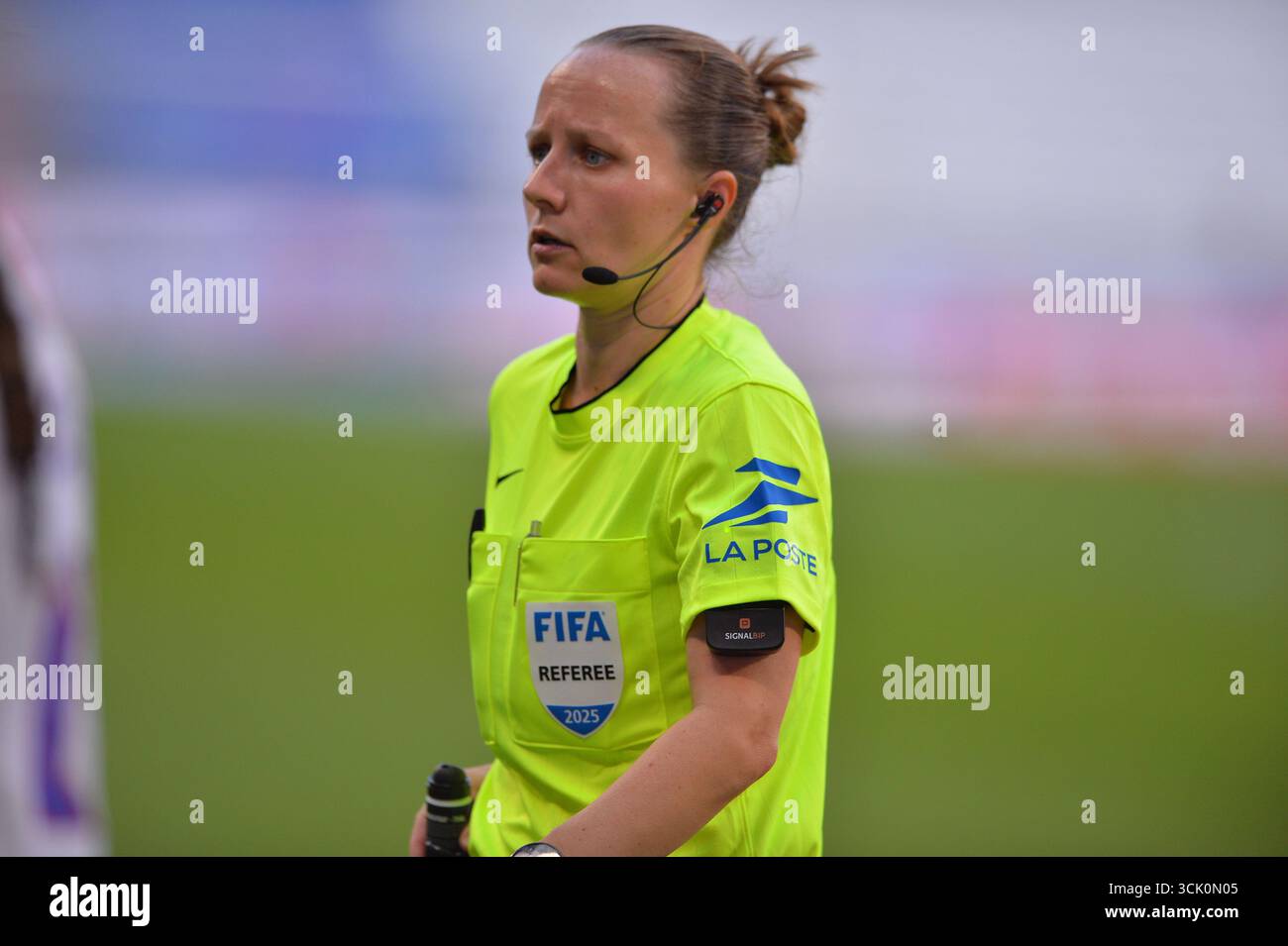 Head ref Audrey Gerbel during the Women's French championship, Arkema ...