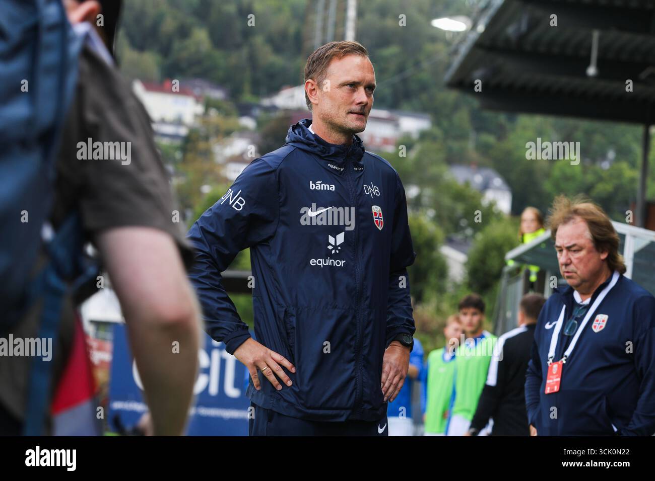 Drammen 20250909. Norway's Coach Jan Peder Jalland before the European ...