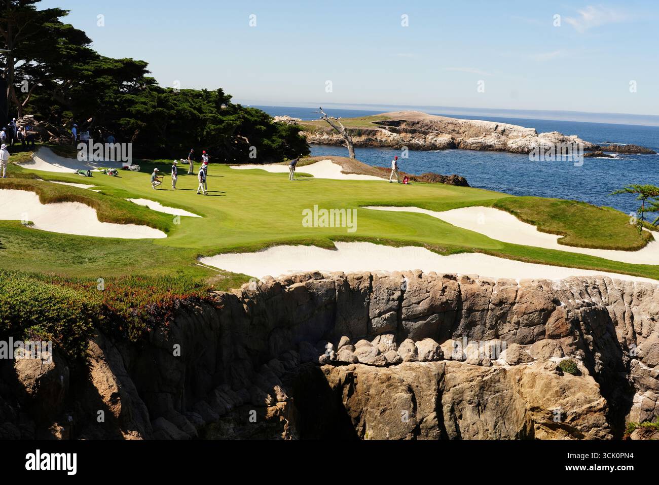 PEBBLE BEACH, CA - SEPTEMBER 07: A wide angle general view of Team USA ...