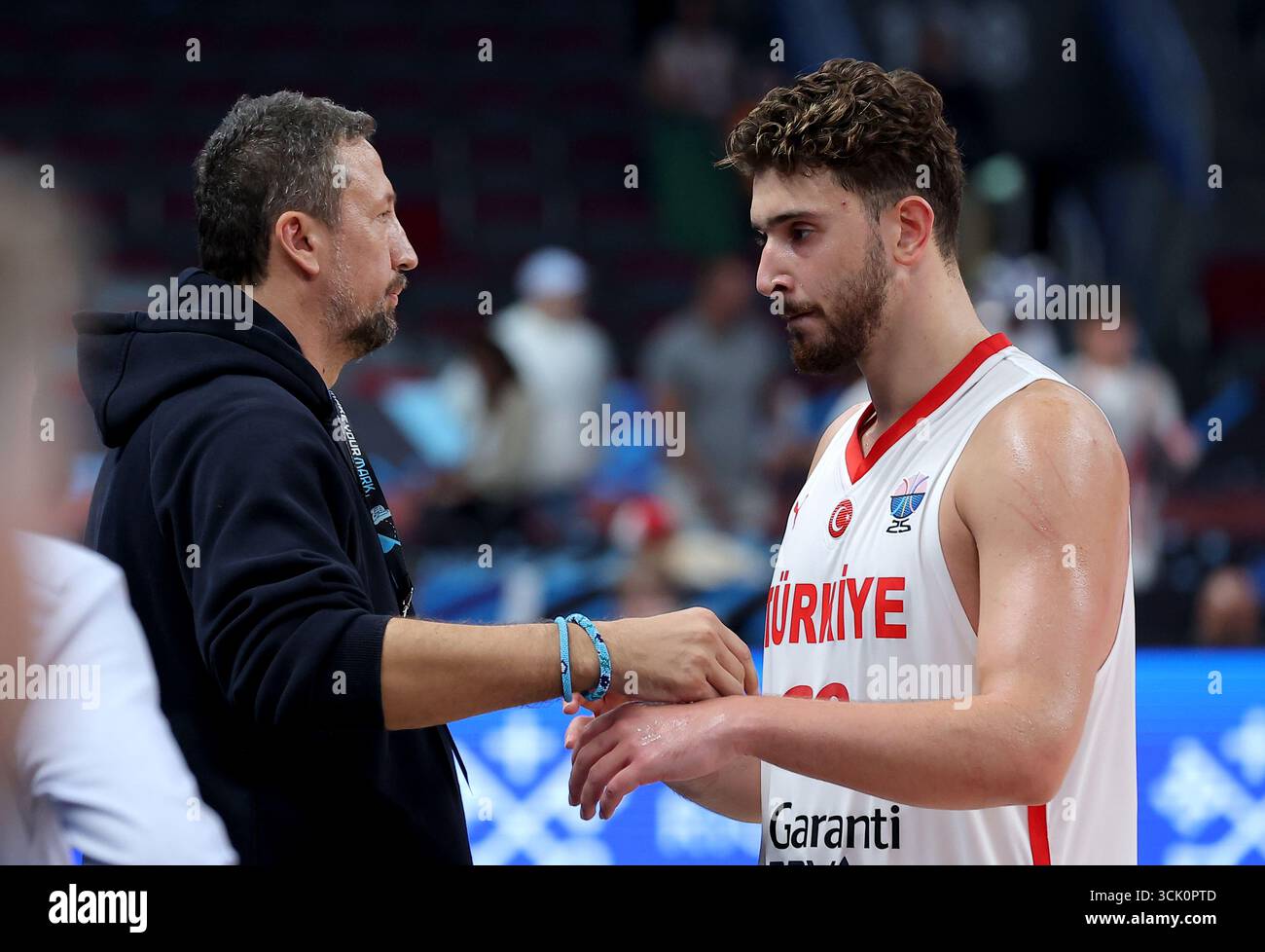 Turkey's Hidayet Turkoglu and Alperen Sengun during FIBA Eurobasket ...