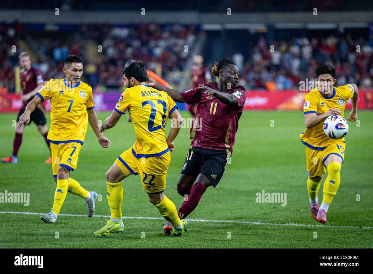 Jeremy DOKU of Belgique during the UEFA Euro 2028, Qualifiers, Group J ...
