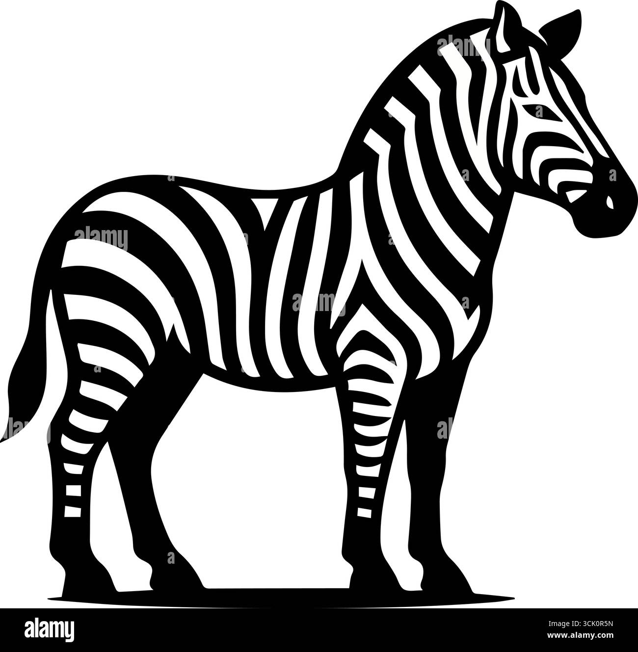 In bold black and white stripes Cut Out Stock Images & Pictures - Alamy