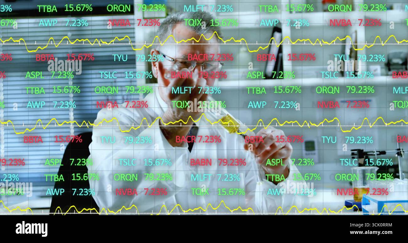 Annotating financial data on hi-res stock photography and images - Alamy