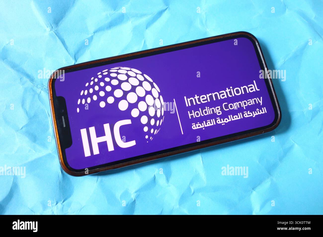In this photo illustration, the International Holding Company (IHC ...