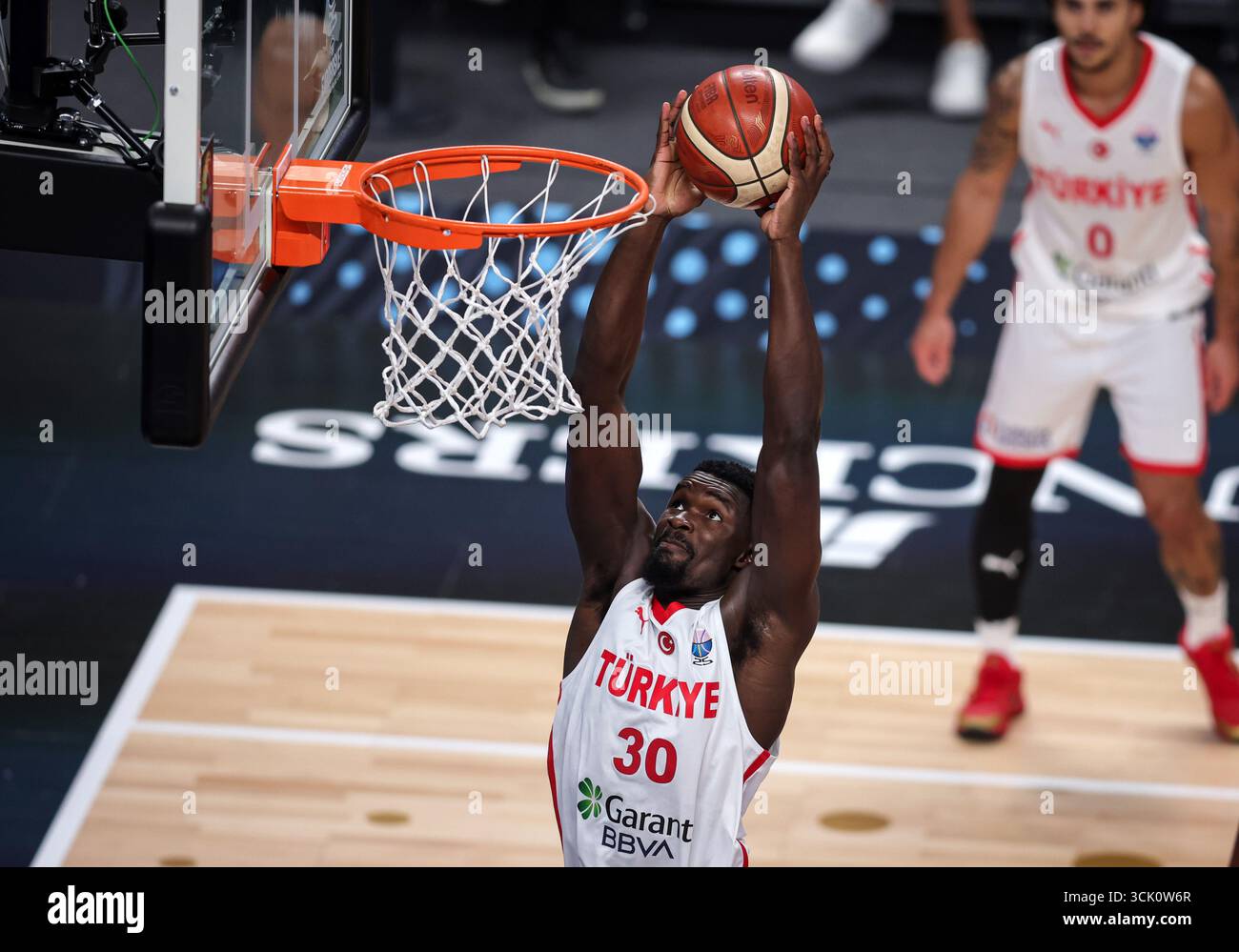 RIGA, LATVIA - SEPTEMBER 09: Adem Bona of Turkiye during the FIBA ...