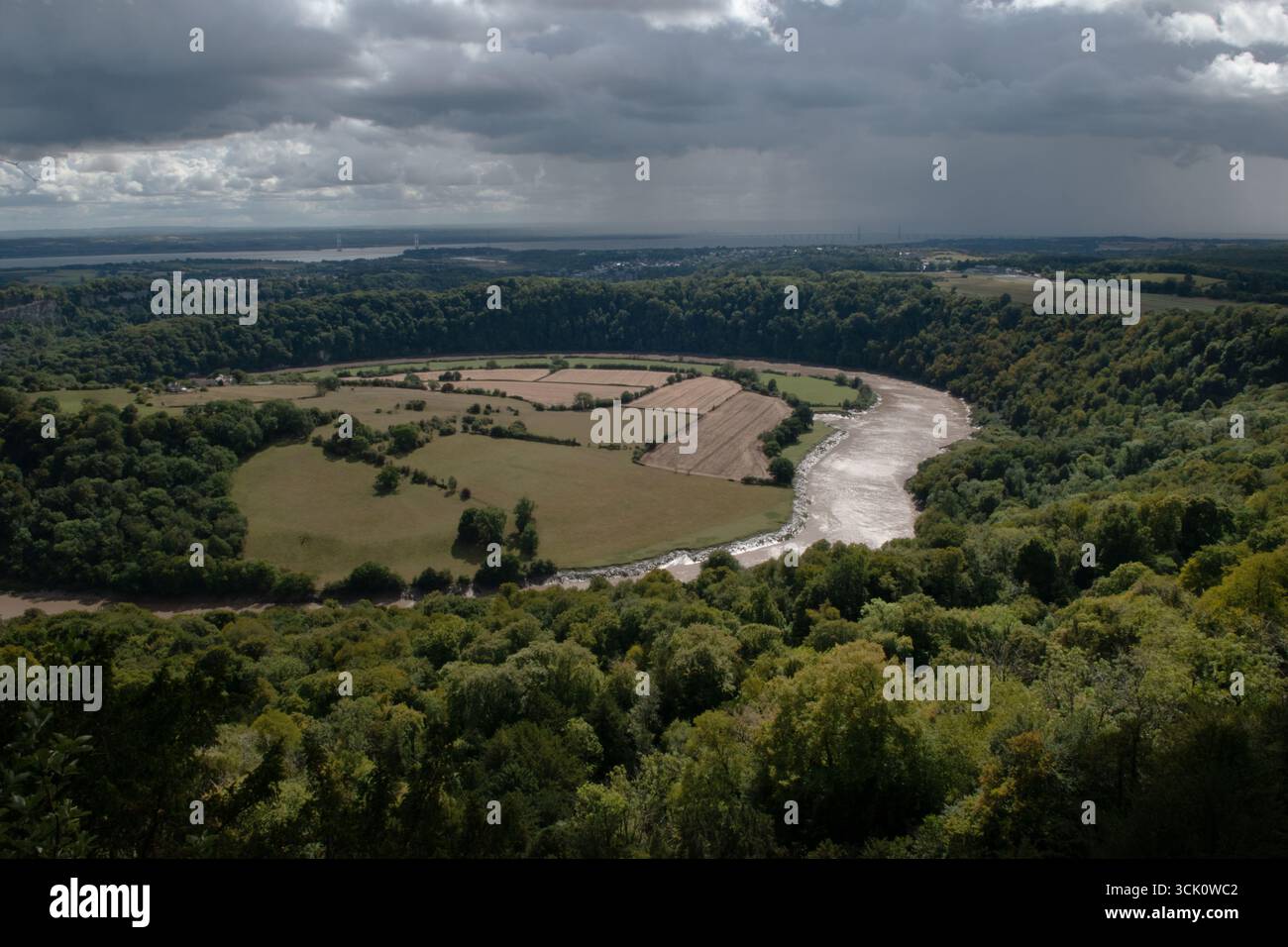 The Lower Wye Valley From the Eagle's Nest Viewpoint, Monmouthshire ...