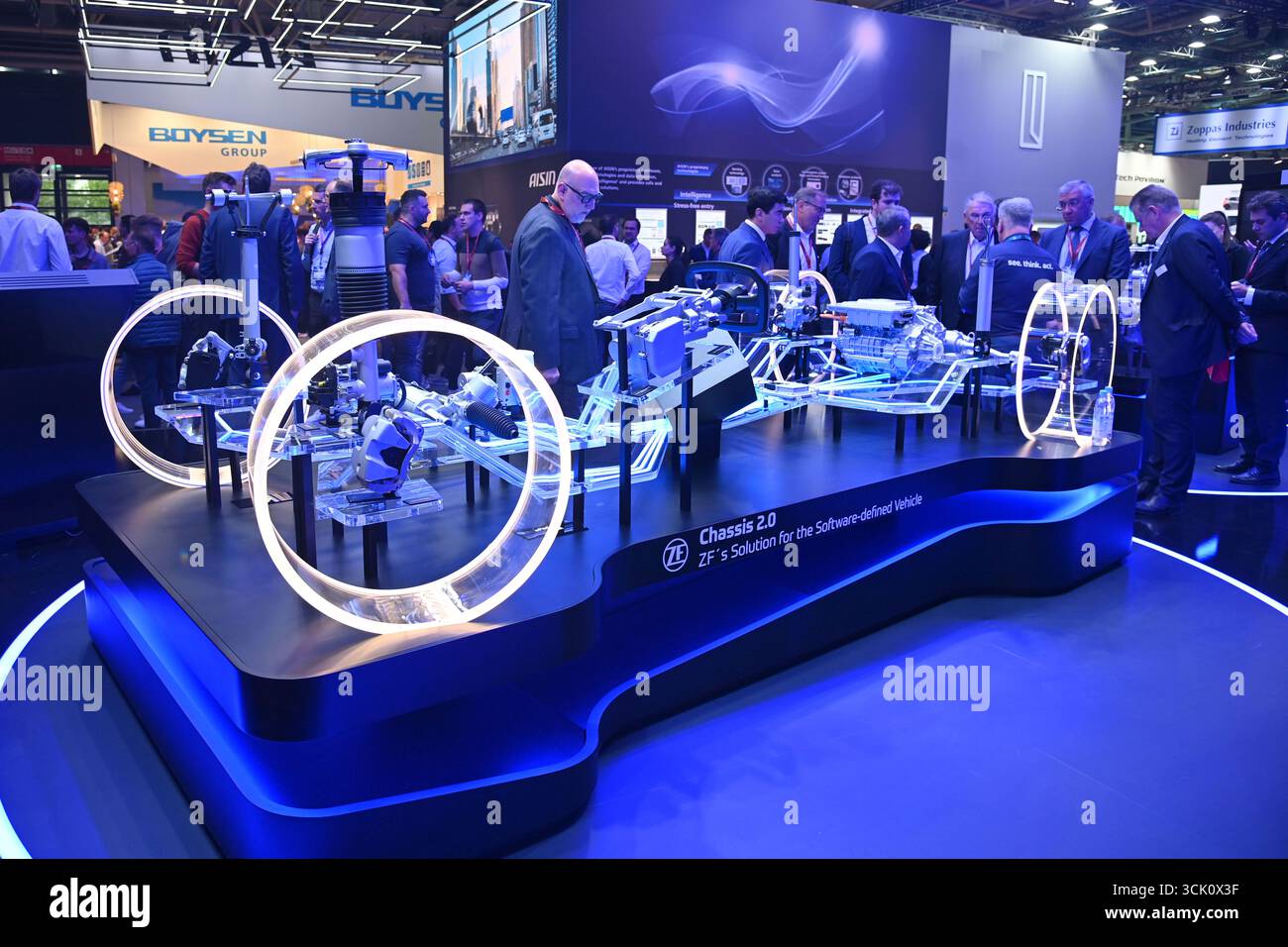 Auto supplier ZF's booth at the IAA Mobility 2025 at the Munich Trade ...
