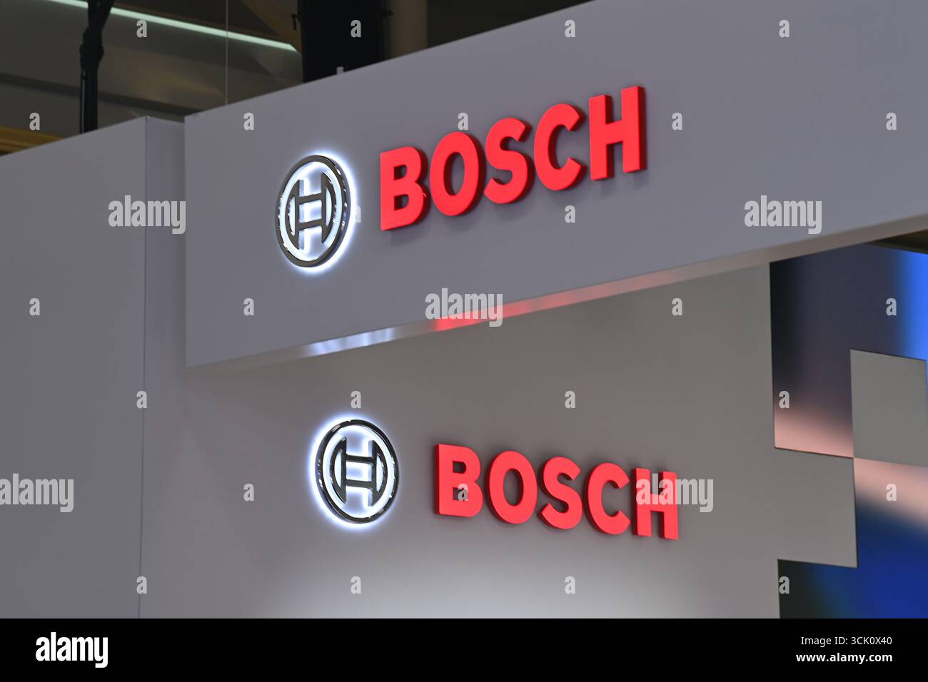 BOSCH logo, company logo, emblem, company emblem. IAA Mobility 2025 at ...