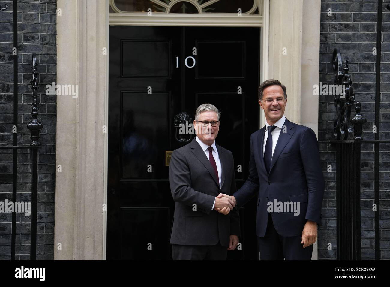 Prime Minister Sir Keir Starmer welcomes Nato Secretary General Mark ...