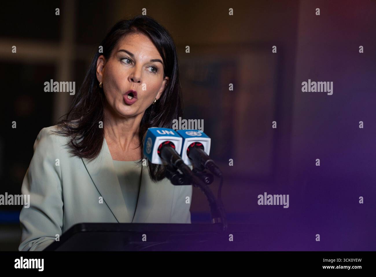 Annalena Baerbock, the newly-elected president of the 80th session of ...