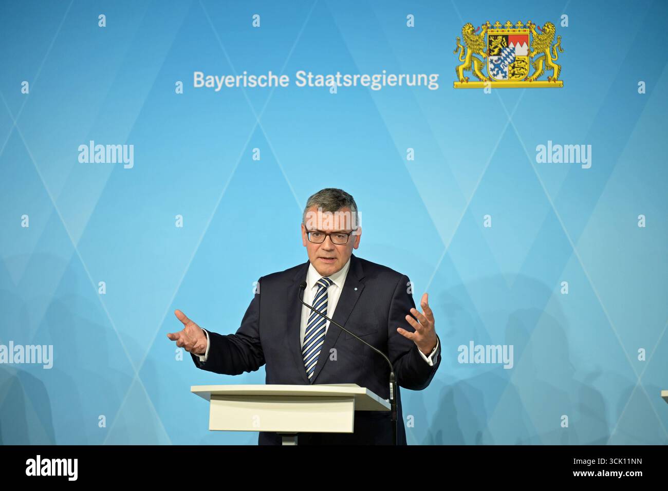 09 September 2025, Bavaria, Munich: Florian Herrmann (CSU), Minister of ...