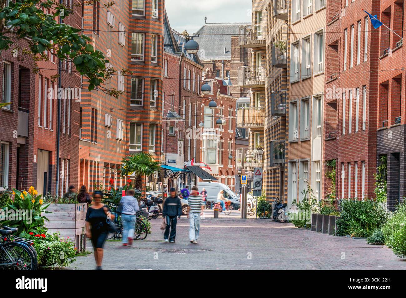 The Hague Netherlands Residential Street Scene September 3 2025. Mix of ...