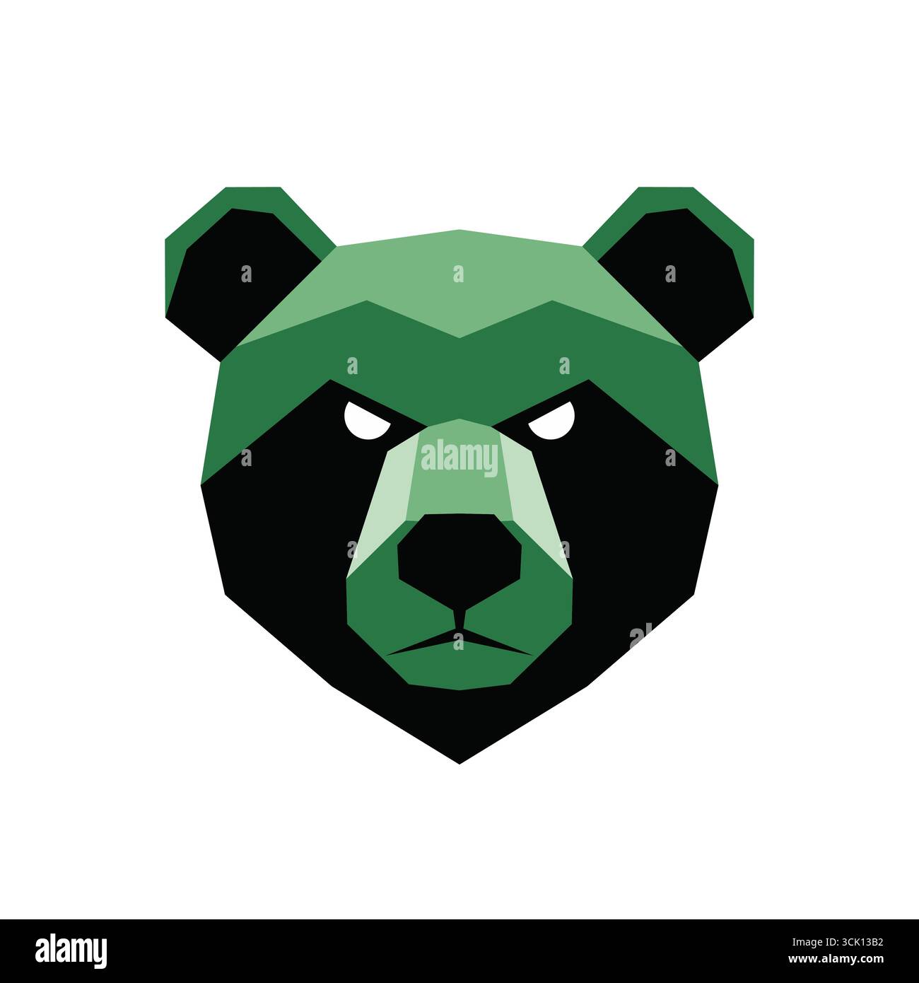 Vector bear head on Cut Out Stock Images & Pictures - Alamy