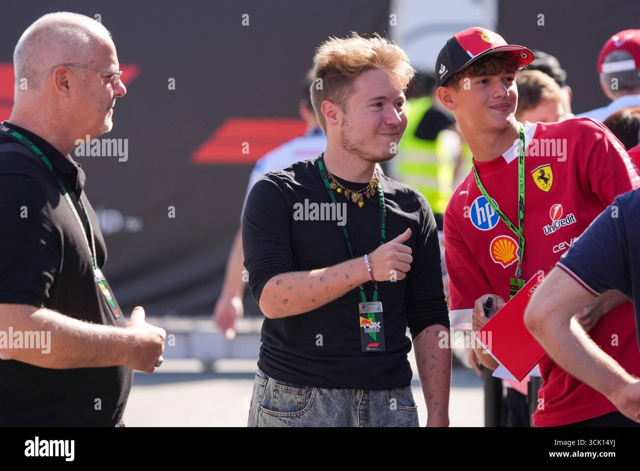 Monza, Italy. 7 Sep, 2025. Alfa, Italian singer-songwriter and rapper ...