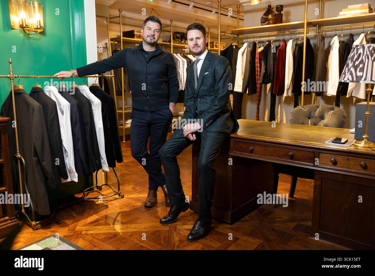 Gianni Colarossi, vice president of Hackett Product with Dean Slater ...