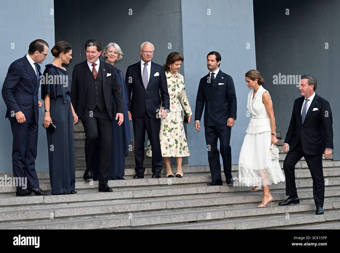 STOCKHOLM, SWEDEN 20250909Prince Daniel, Crown Princess Victoria ...