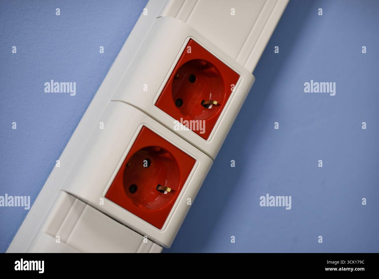 Sockets on the wall in the office. An electrical outlet in the house ...