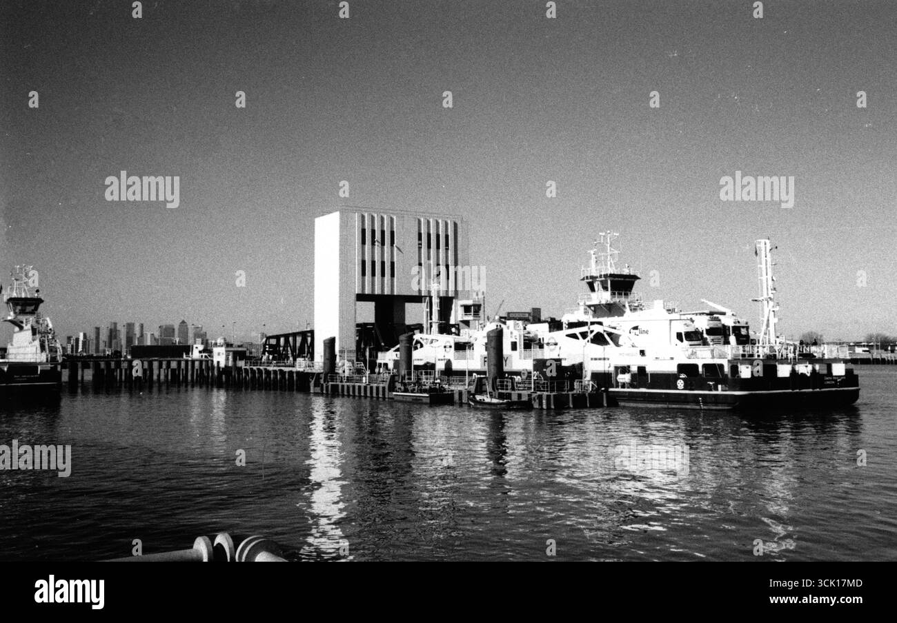 Lorries ferry port Black and White Stock Photos & Images - Alamy