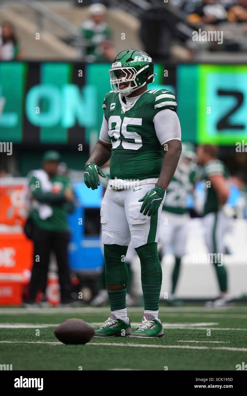 New York Jets' Quinnen Williams plays during an NFL football game ...
