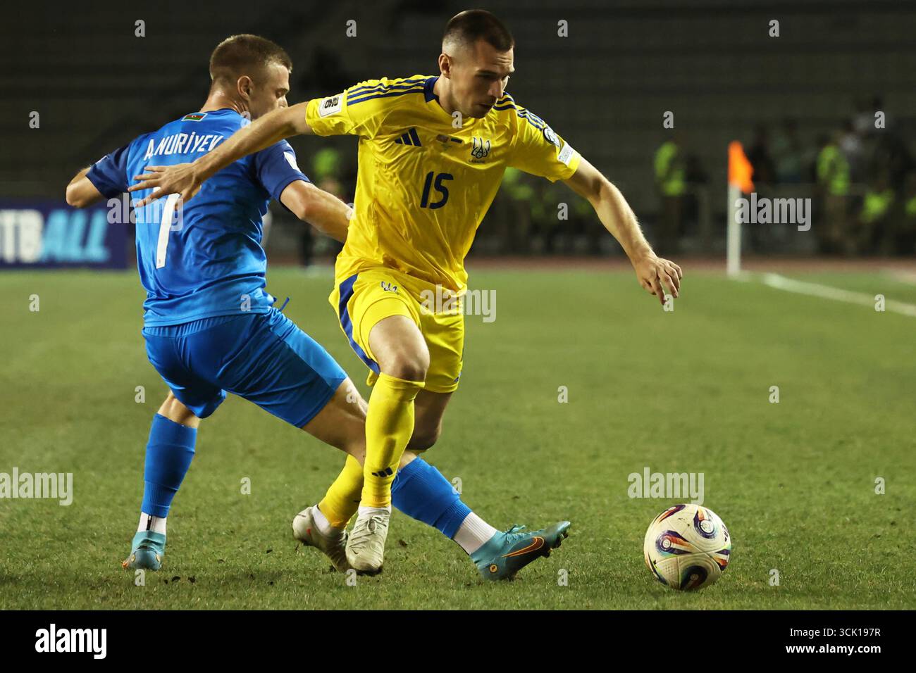 Azerbaijan's Anatolii Nuriiev, left, and Ukraine's Bogdan ...