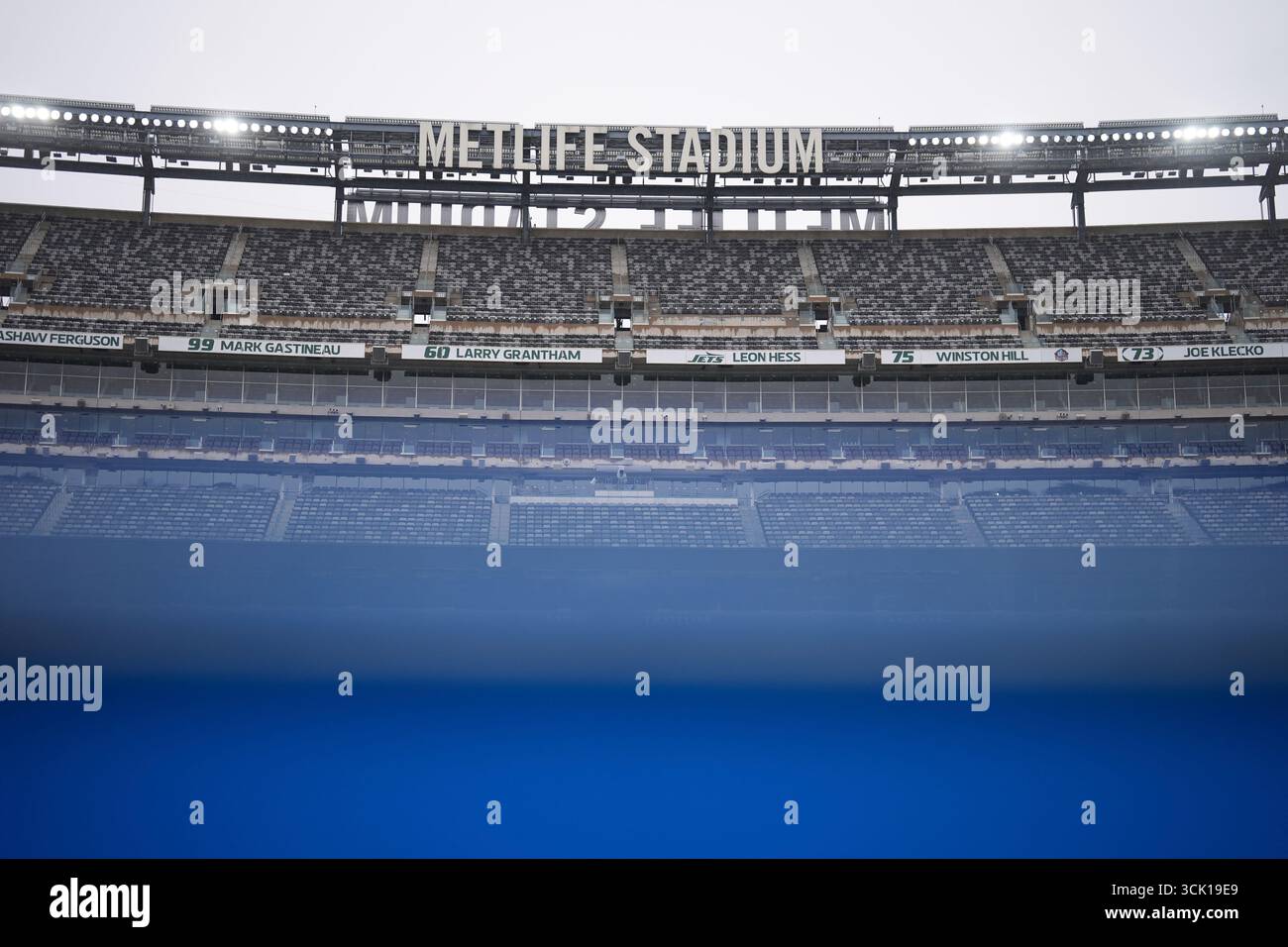 Metlife Stadium is seen before an NFL football game between the ...