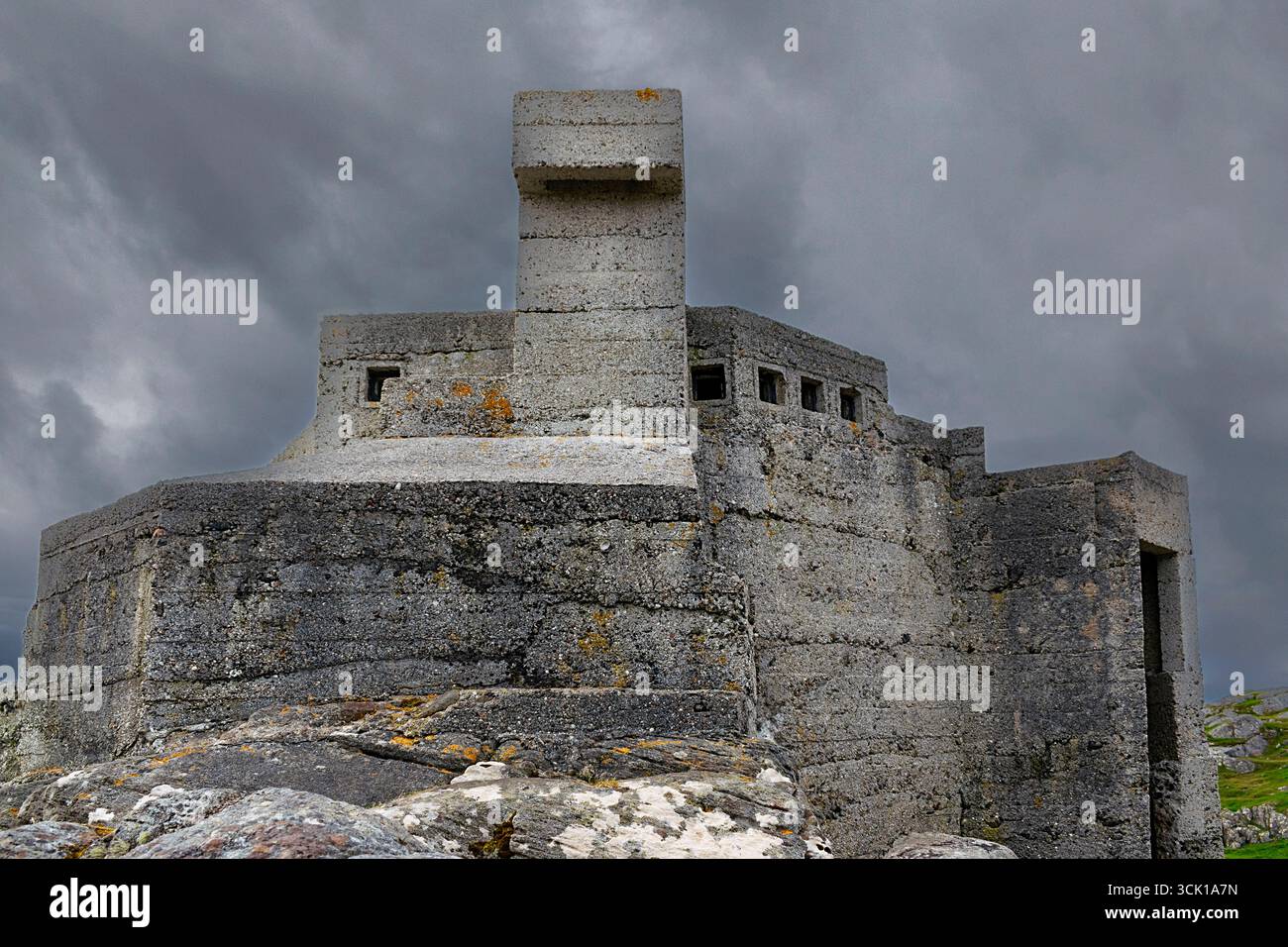 Hermit's Castle Achmelvich Sutherland Scotland the doorway of the small ...