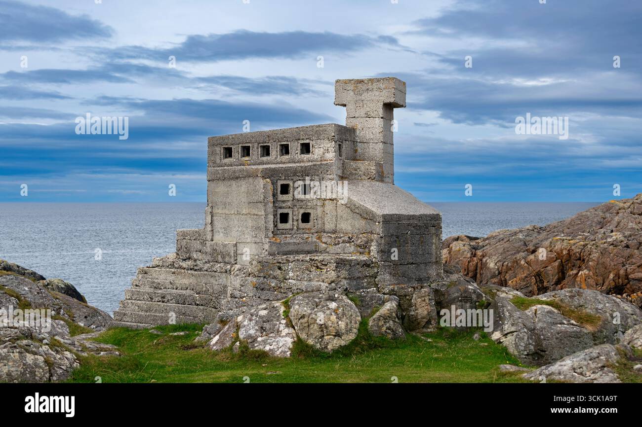 Hermit's Castle Achmelvich Sutherland Scotland the small angular ...