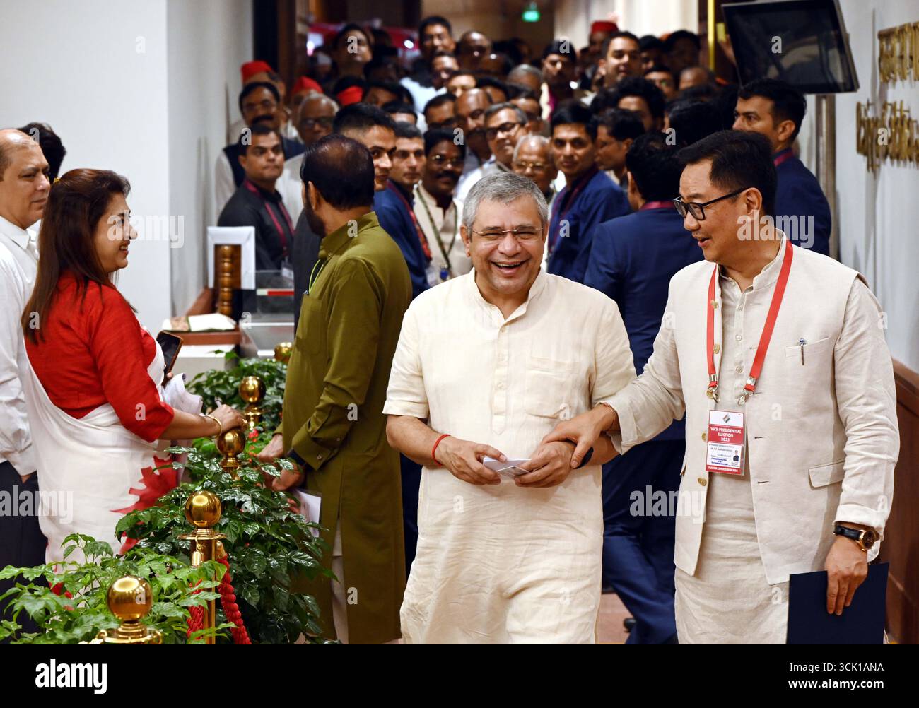 NEW DELHI, INDIA - SEPTEMBER 9: Union Minister Ashwini Vaishnaw with ...