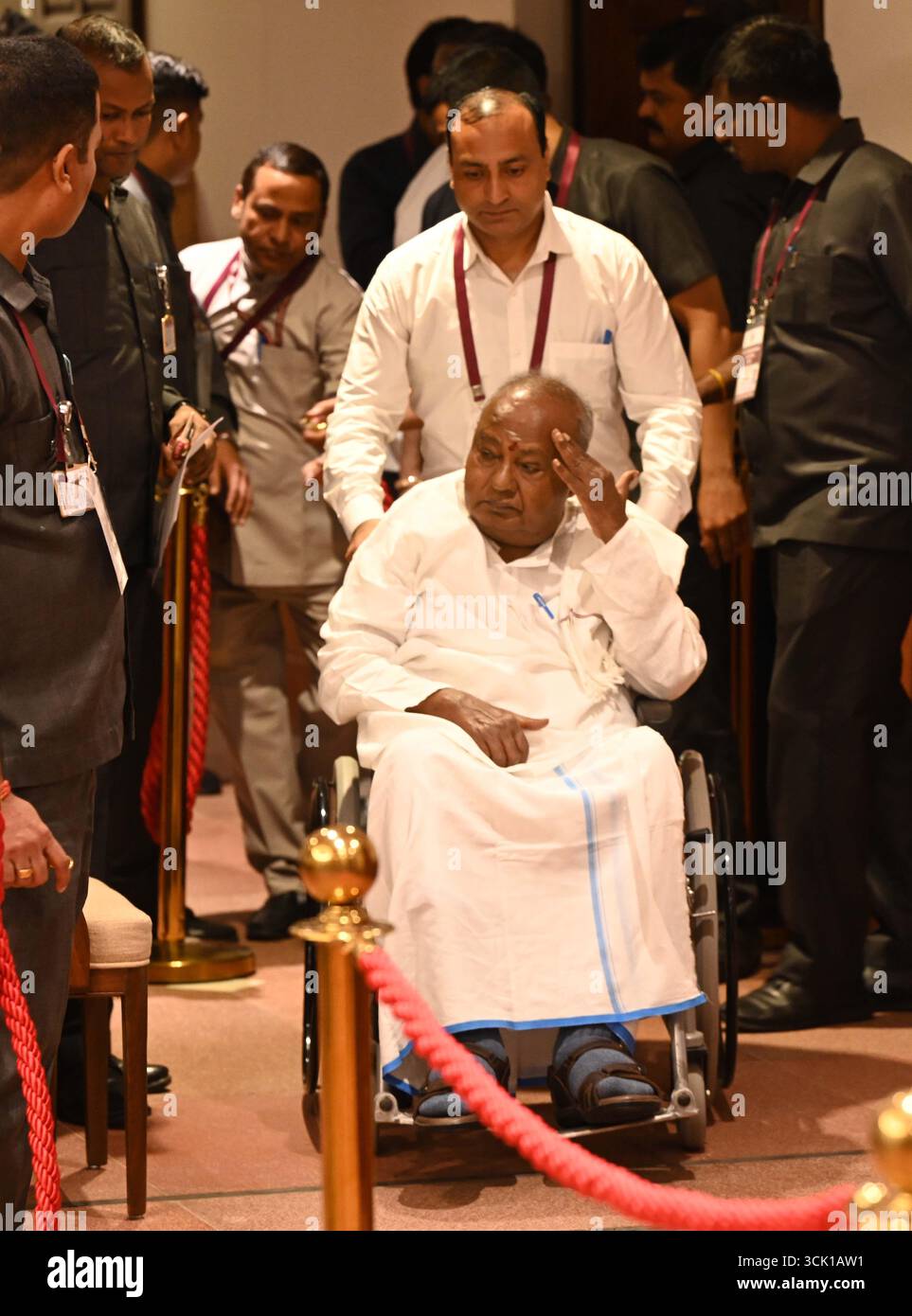 NEW DELHI, INDIA - SEPTEMBER 9: Former Prime Minister and JDS Rajya ...
