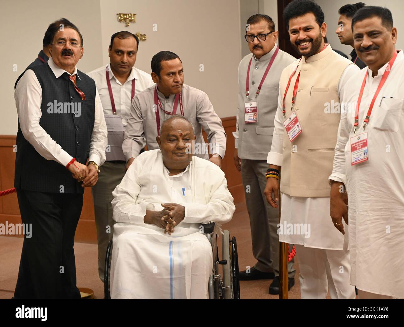 NEW DELHI, INDIA - SEPTEMBER 9: Former Prime Minister and JDS Rajya ...